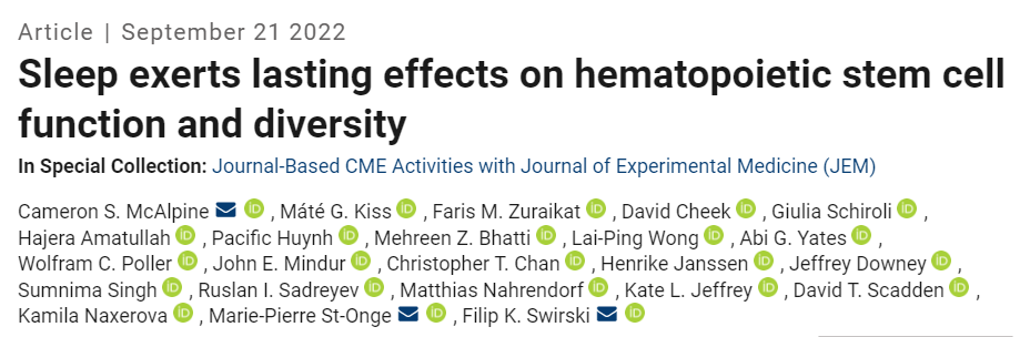 J EXP MED：长期睡眠不足会增加炎症疾病风险_美必思医学编译