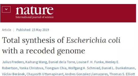 Nature:英国科学家通过人造DNA,编译出生命体_美必思医学编译